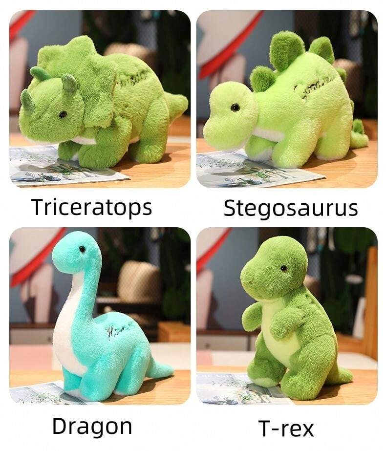 1pc Plush Dinosaur Tyrannosaurus/Raptor/Triceratops/Stegosaurus Toy ...