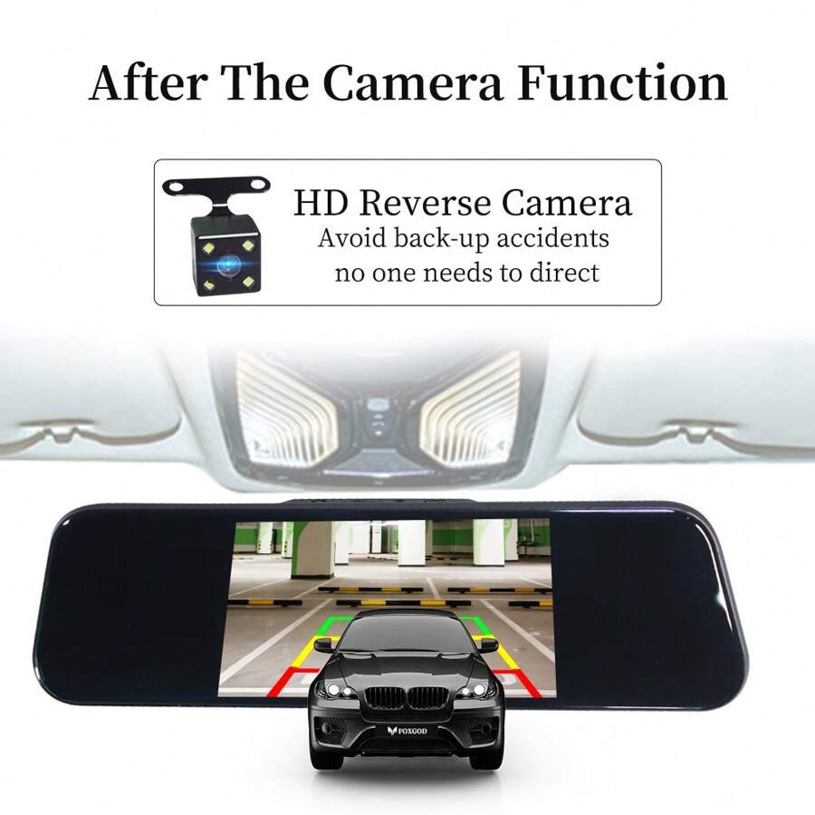 Wireless Car Camera With FHD1080P Front And Rear Dash Cams, Loop ...