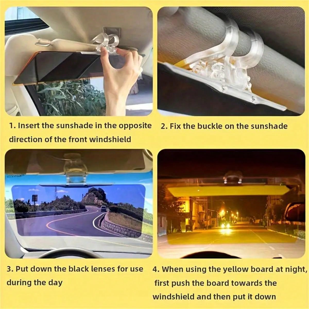 1pc Car Accessories Goggles Day And Night Anti-Glare Goggles Night ...