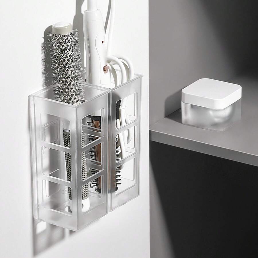 1pc Simple Wall-Mounted Hair Appliance Storage Box For Hair ...