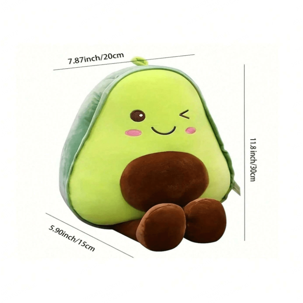 30cm/11.8in Cute Avocado Plush Toy Cute Avocado Plush Pillow Kawaii ...