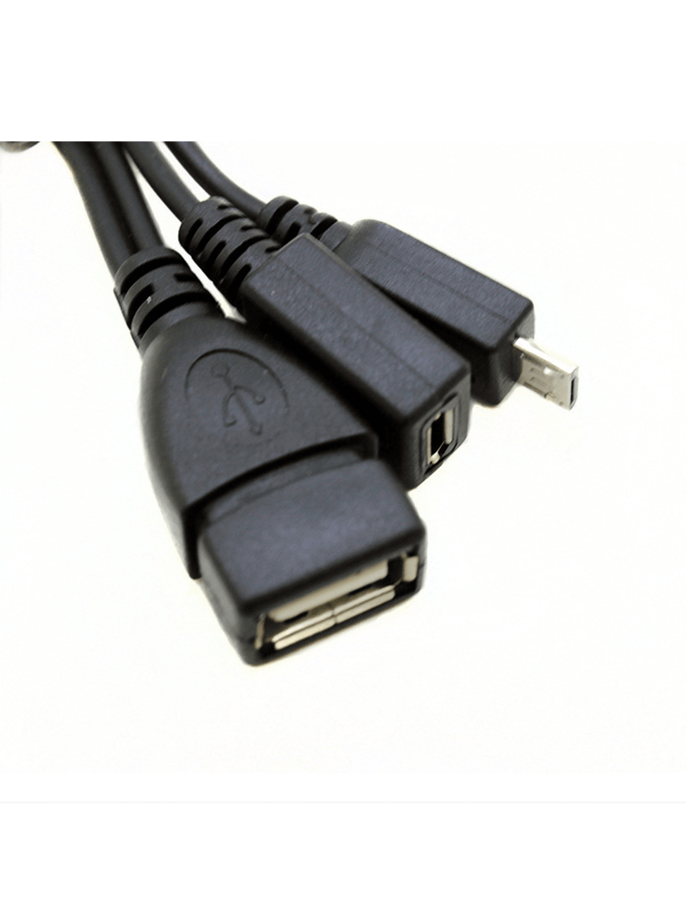 Micro Usb Otg Data Cable With Power Supply Port & Usb To Charge Phones ...