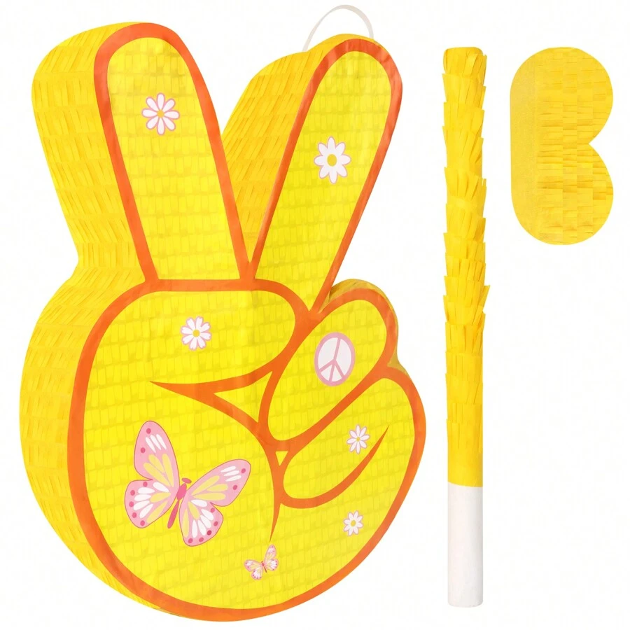 Two Groovy Pinata - Groovy Pinata With Blindfold And Bat For Groovy ...