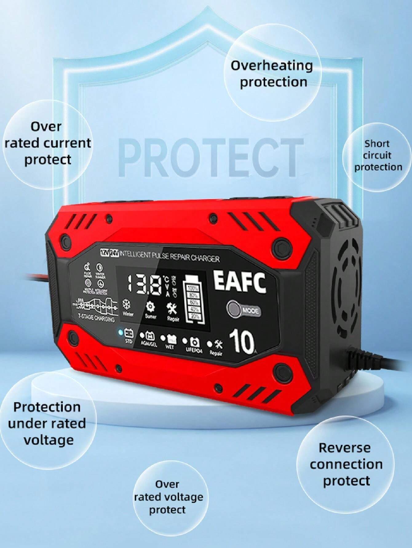 Amerikaanse stekker 24 V 10A Auto Batterij Opladers Volledig ...