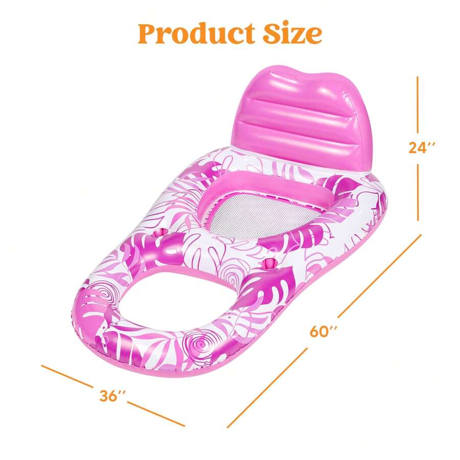 Syncfun Pool Lounge Float Adult, Inflatable Pool Floats Lounger Raft ...