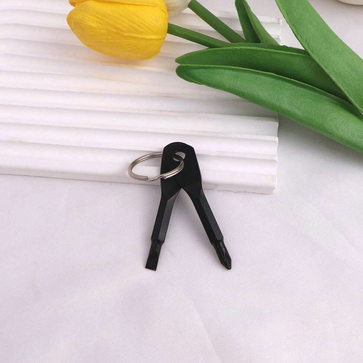 Portable Mini Screwdriver Tool Keychain With Phillips And Flathead ...