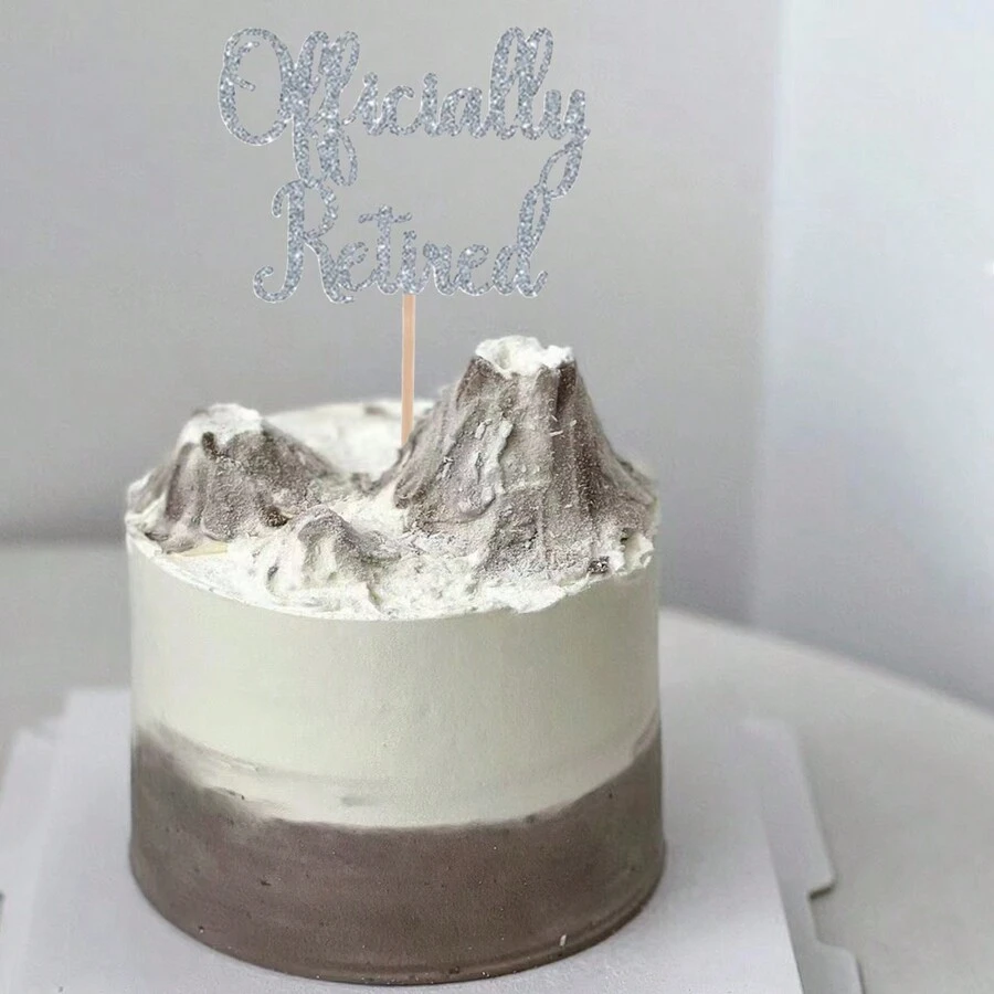 12pcs Formal Retirement Farewell Party Cake Decoration Card Insertion ...