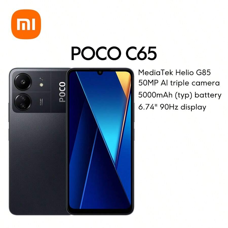 XIAOMI [En stock] Teléfono inteligente POCO C65 Global Version con cargadores estándar ...