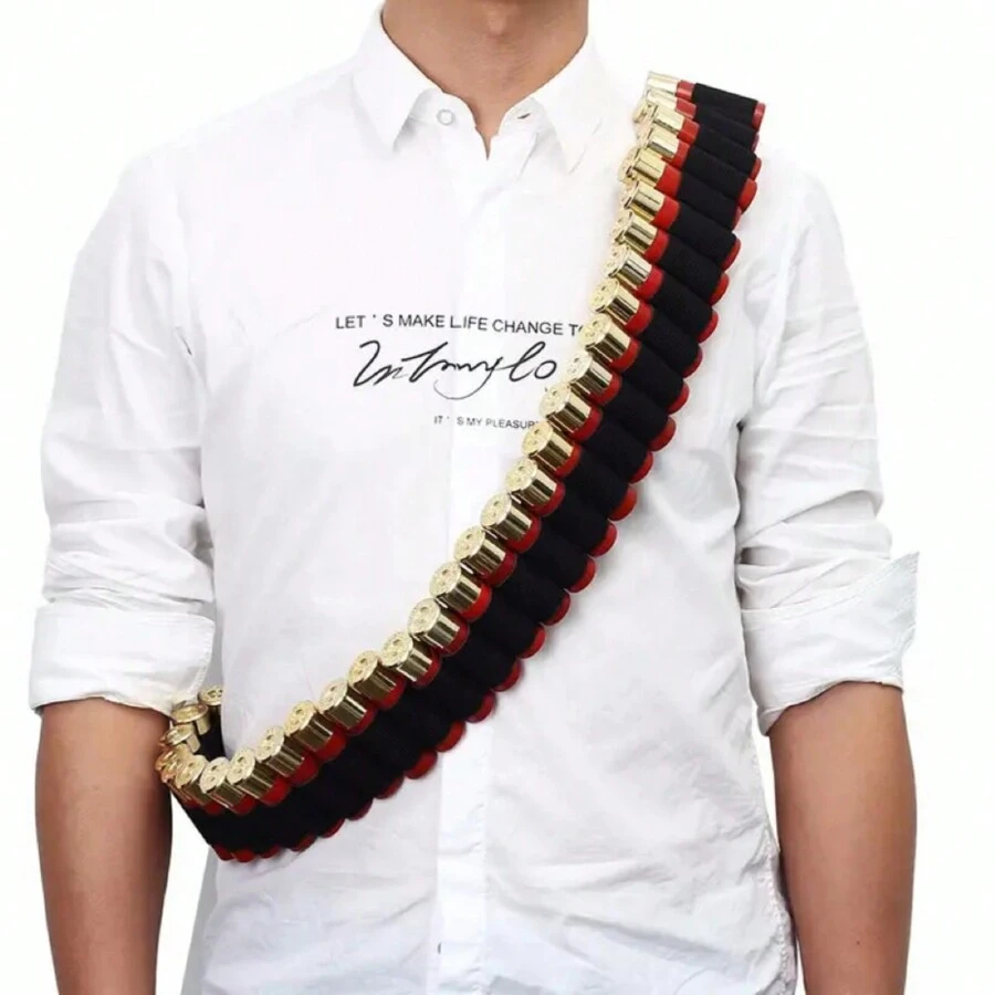 Outdoor Hunting Field Tactical Shooting Bullet Waist Belt With 50 Slots ...