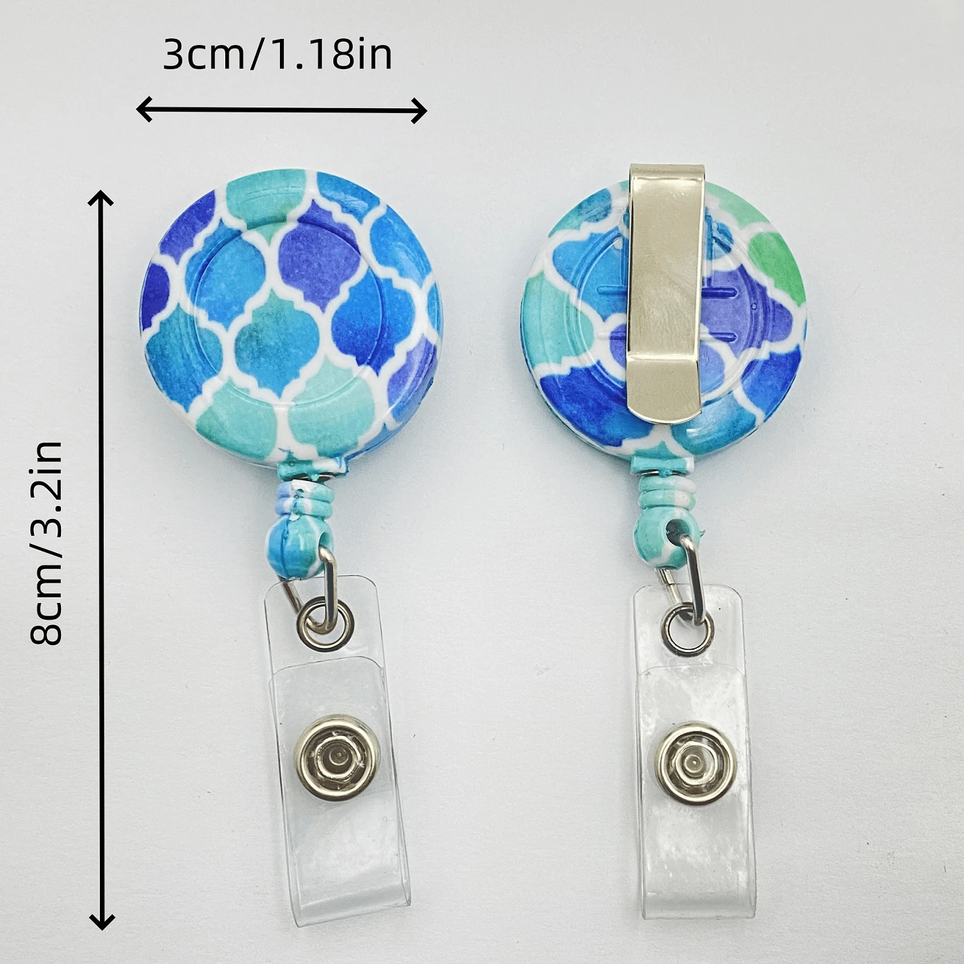 1pc Cute Badge Clip With Retractable Reel For Nurses, Doctors, Office ...