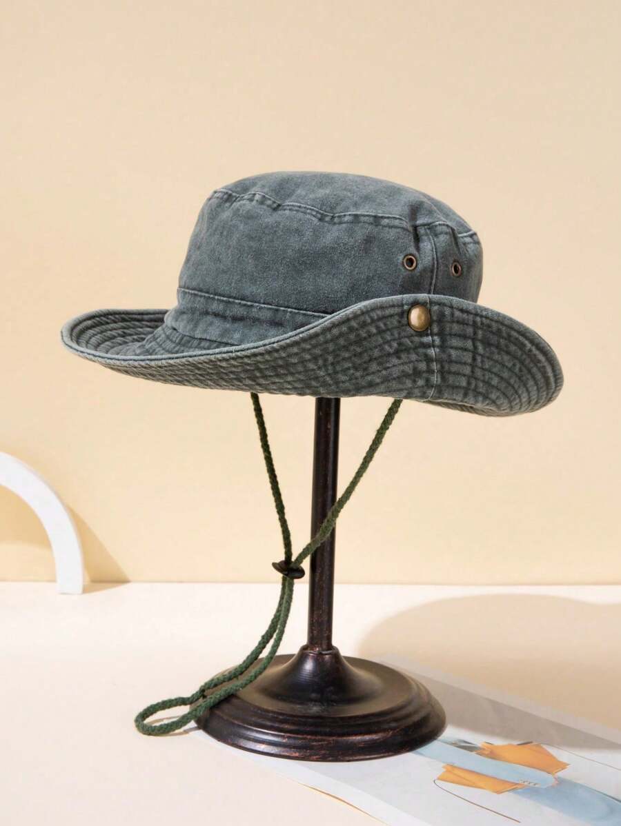 Eyelet Detail Bucket Hat | SHEIN USA