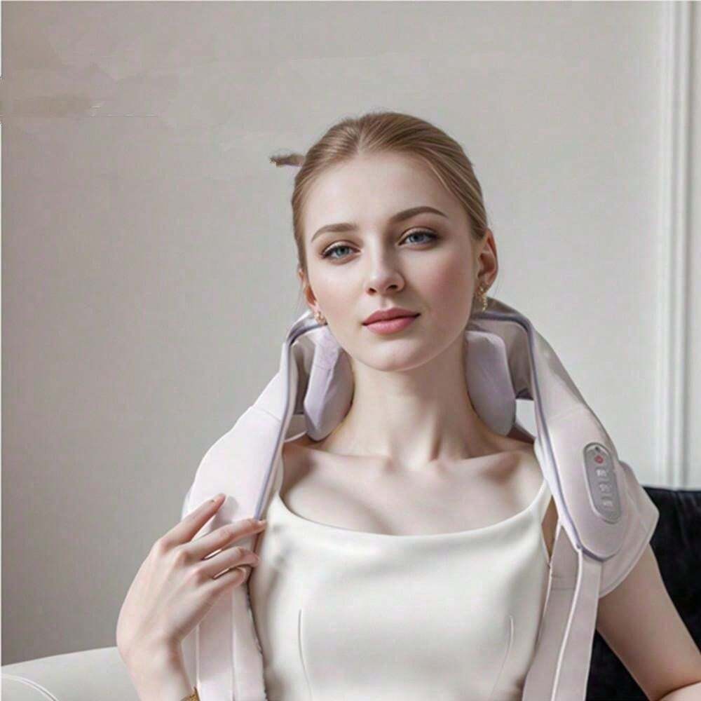 Shoulder Neck Wireless Massage Machine Kneading Pillow Electric Shiatsu Back Neck Shoulder