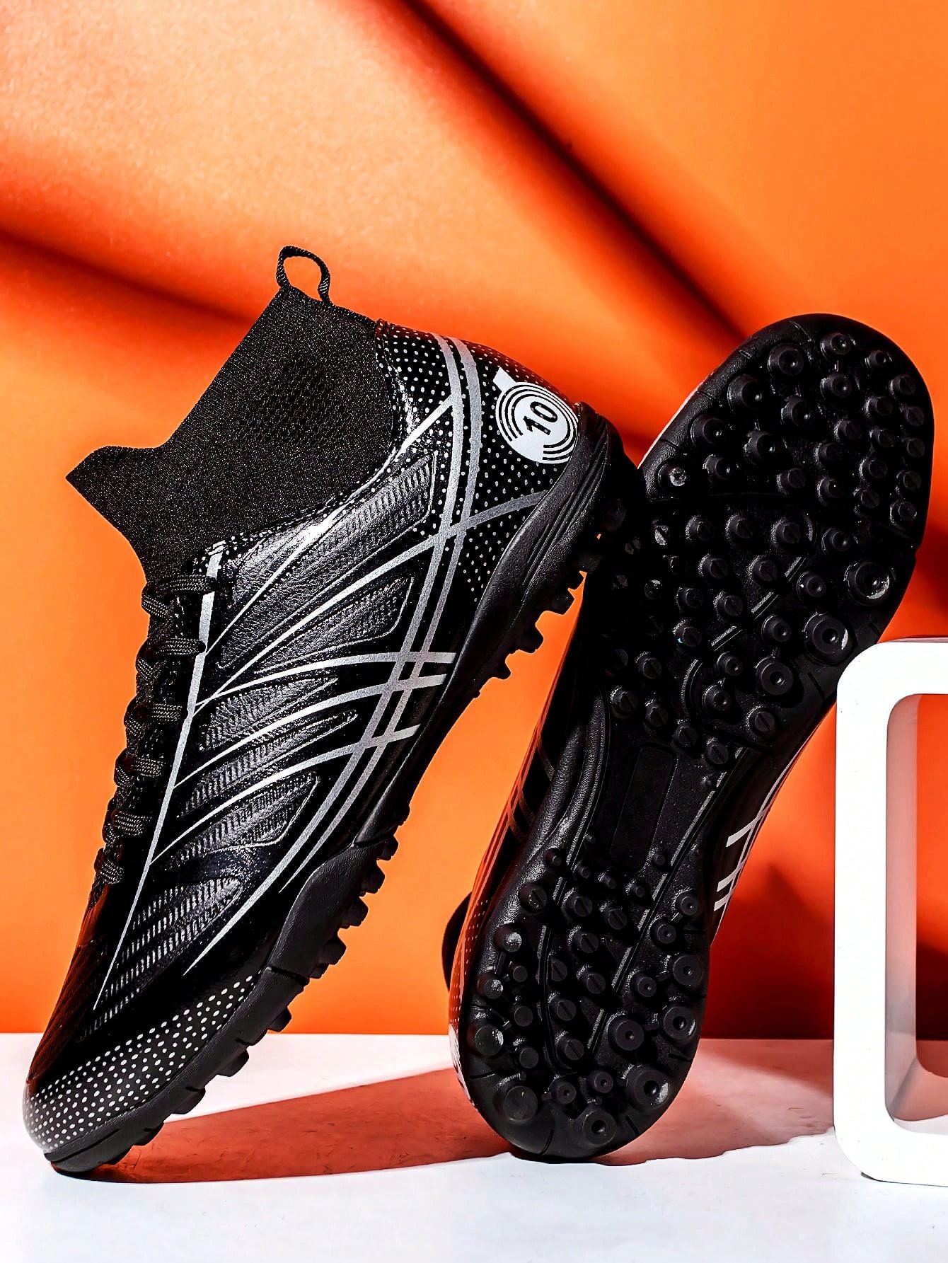 Men's Or Women's Football Shoes, High-Top Football Boots With Long ...