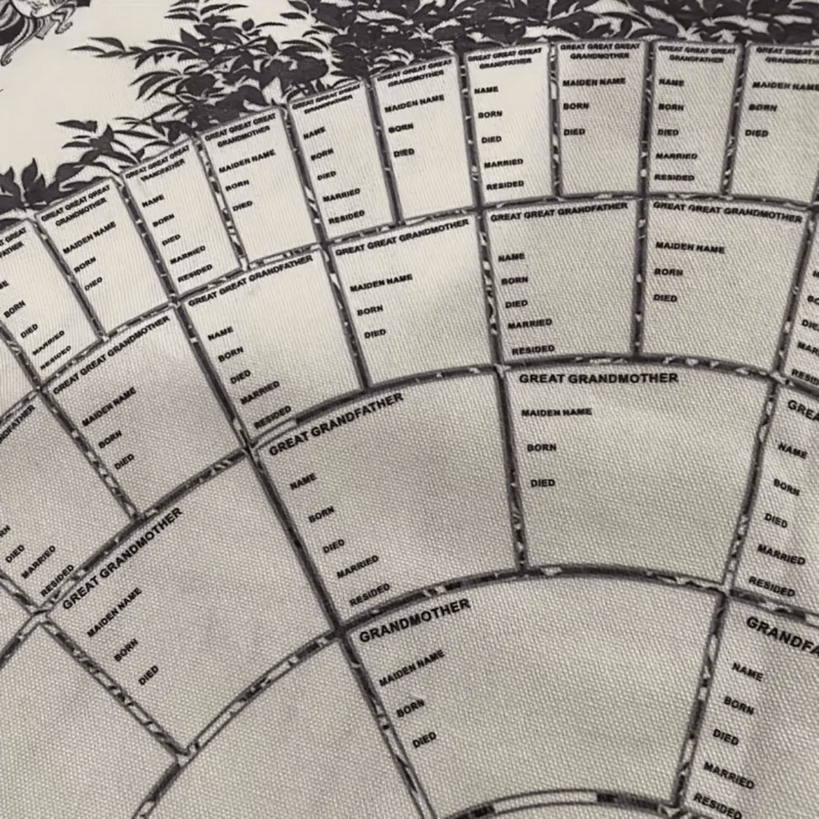 1pc Family Tree Chart To Fill In 6 Generation Genealogy, To Fill In ...