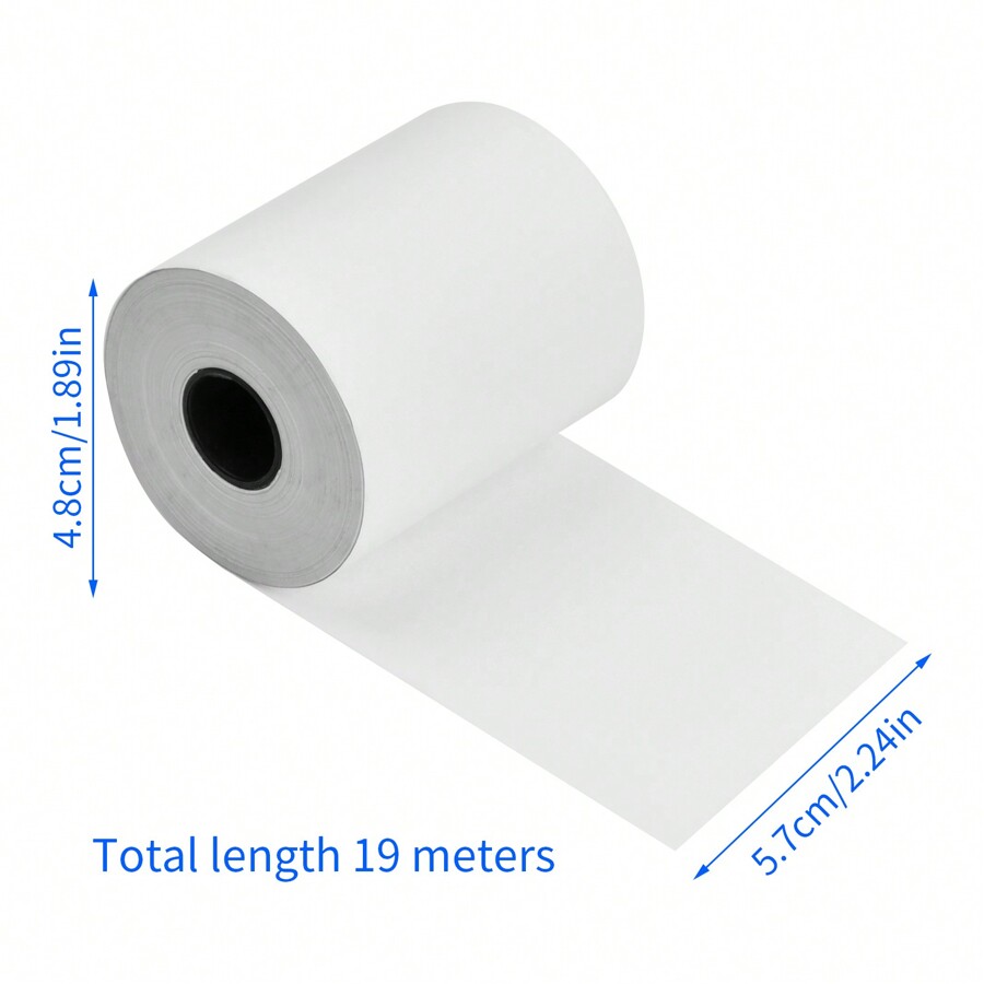 12 Rolls Cash Thermal Rolls 57 X 50mm Thermal Paper Till Rolls Cash ...