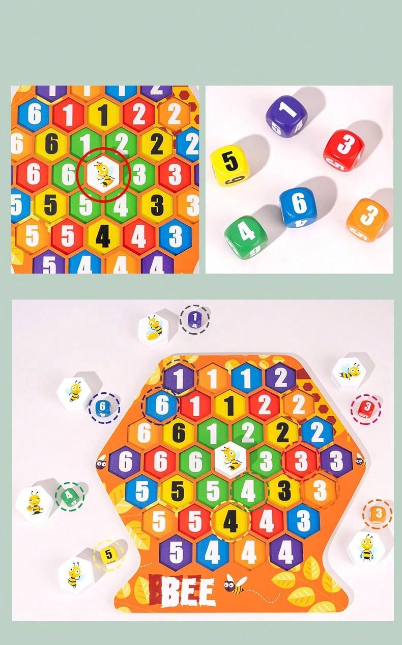 Children's Honeycomb Game Exercise Spatial Logic Thinking Building ...