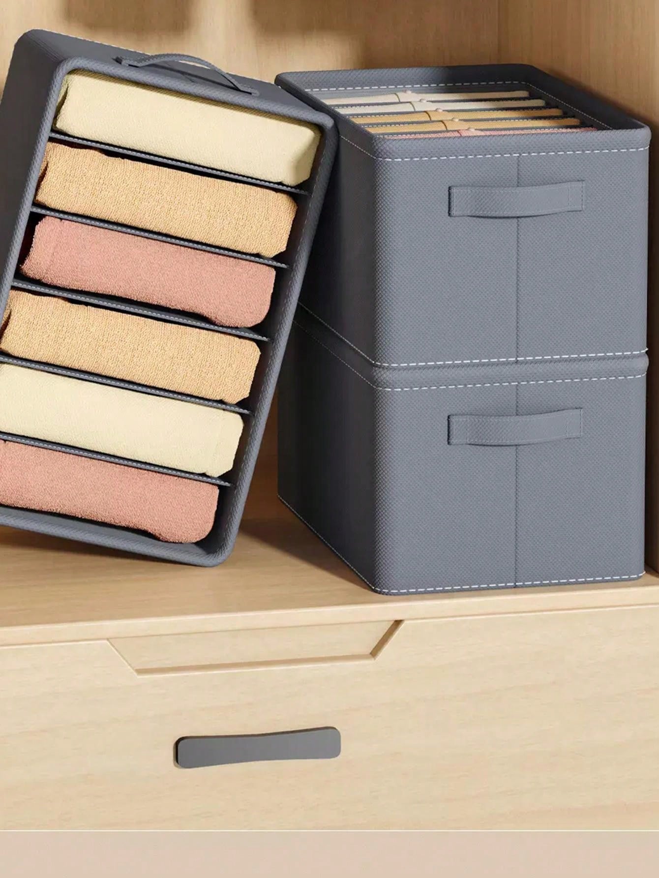 1pc Foldable Clothing Storage Box, Nylon Pvc Waterproof Moisture-Proof ...