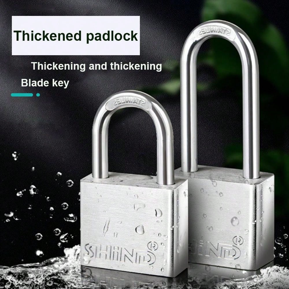 Solid Padlock With Keys, Thicker & Stronger, Higher Security With ...