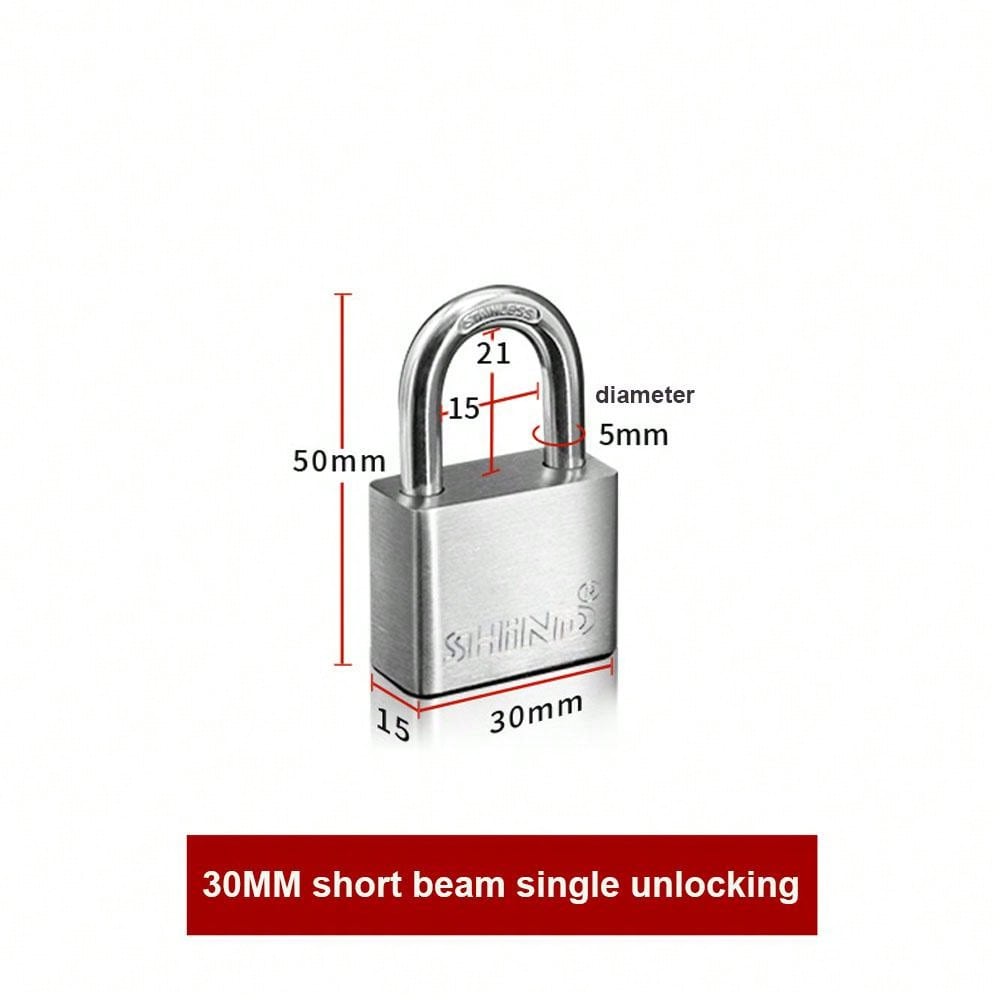 Solid Padlock With Keys, Thicker & Stronger, Higher Security With ...