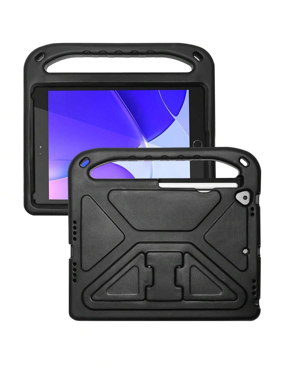 Black Rhinestone Eva Tablet Protective Case, Handheld Style, With Stand ...