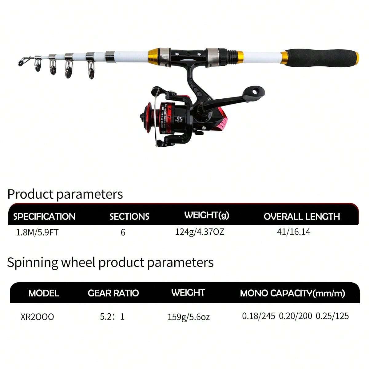 2024 New Lure Sea Fishing Rod Suit Accessories Combo Complete Kit Full ...