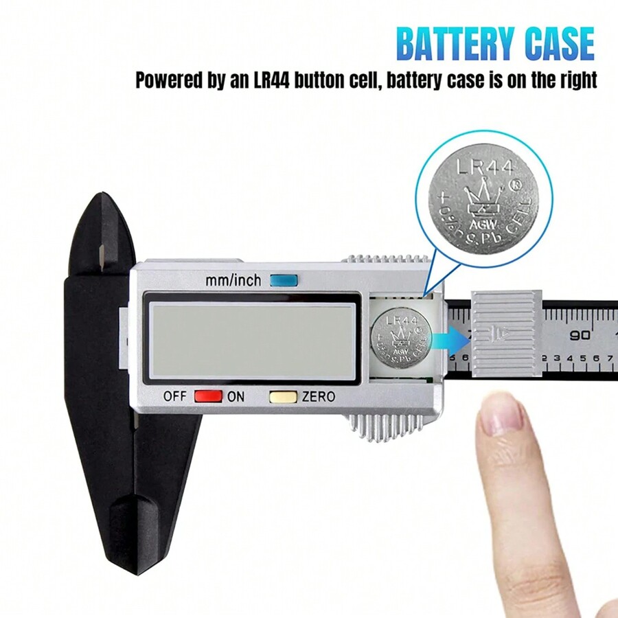 1pc 150mm Electronic Digital Caliper Carbon Fiber With Table Vernier ...