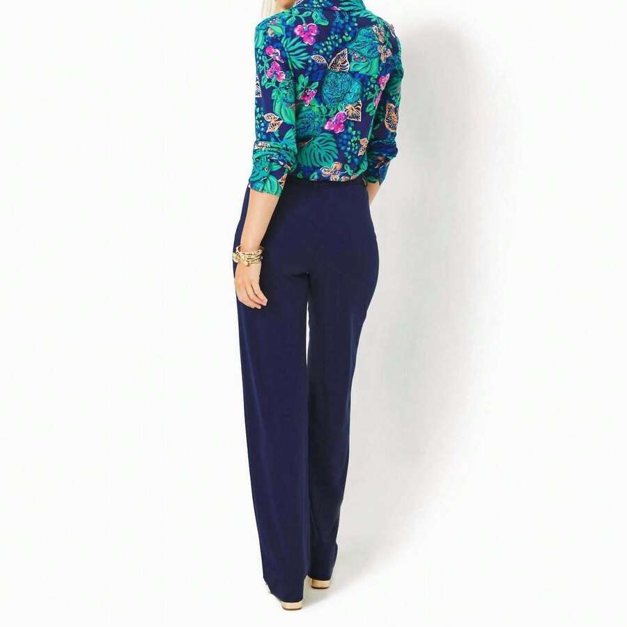 Lilly Pulitzer LILLY PULITZER Lyndie Knit Pant In True Navy | SHEIN USA