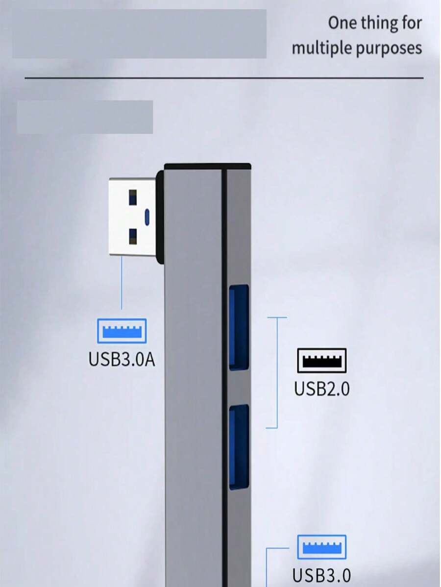 Usb 3.0 Hub Adapter With Type-C Converter And Bendable Head Extension ...