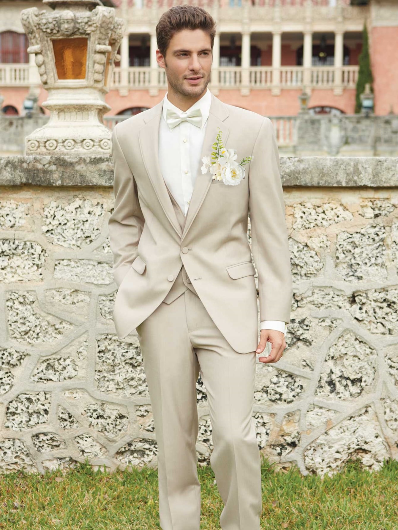 1PC Boutonniere For Men For Wedding, Pocket Boutonniere, Groom ...