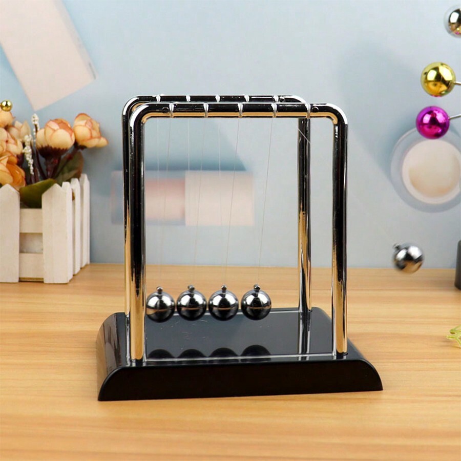 Christmas Decoration One Newton Cradle Bumper Ball Physics Pendulum Non ...