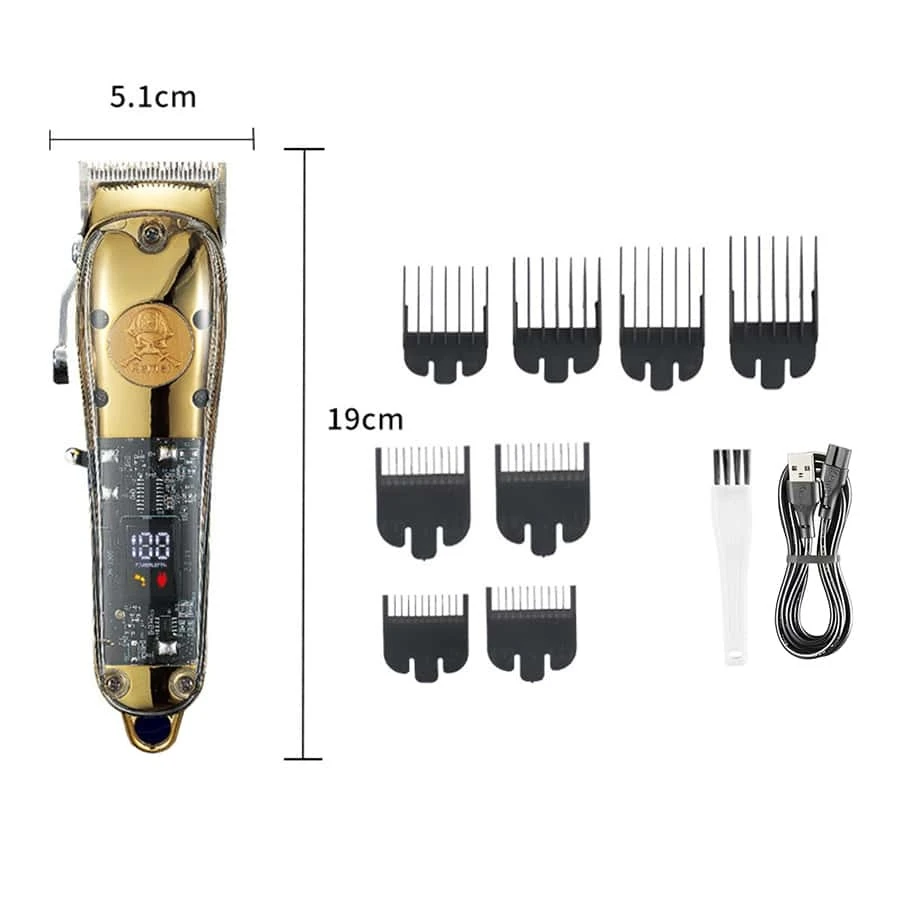Salon Best Haircut Machine Cordless Hair Trimmer Clipper Km-1829 Metal ...