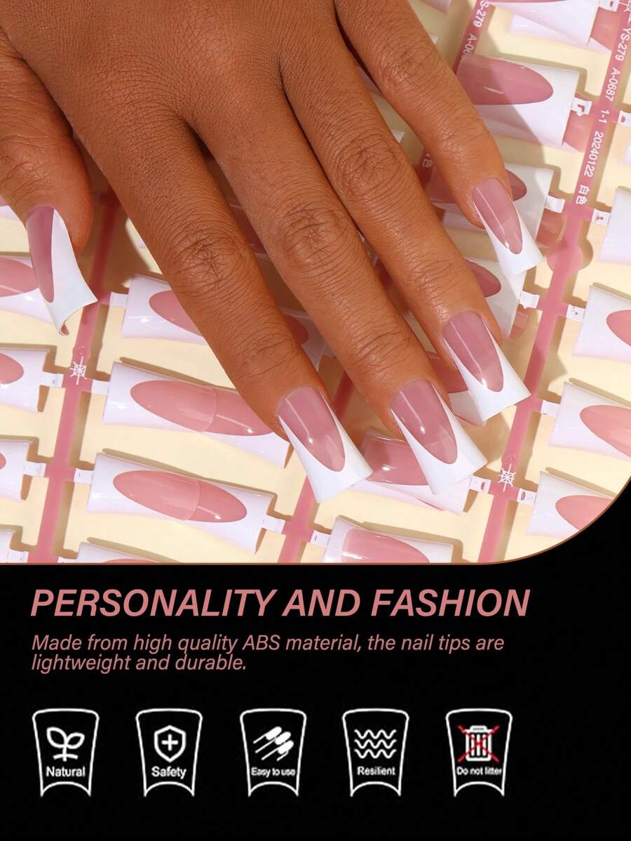 120Pcs/Bag Handmade Tapered Duck Feet Shape ABS Acrylic Artificial ...