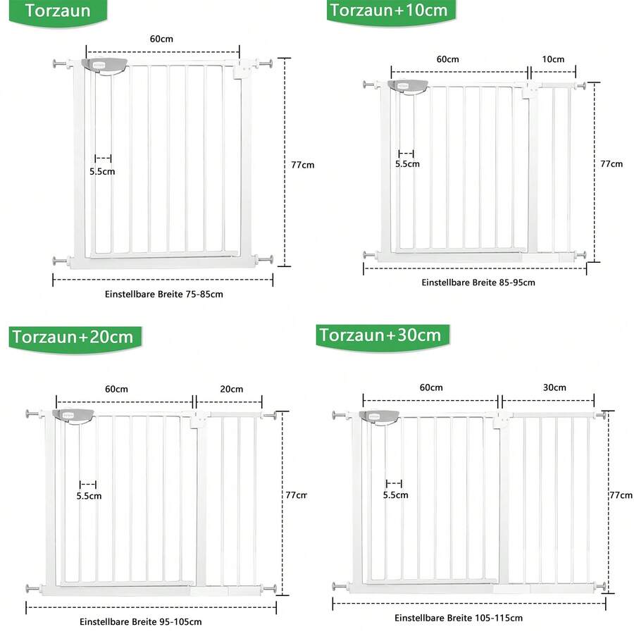 CEEDIR Dörrgrind Ingen borrning Trappgrind Trappgrind för barn ...