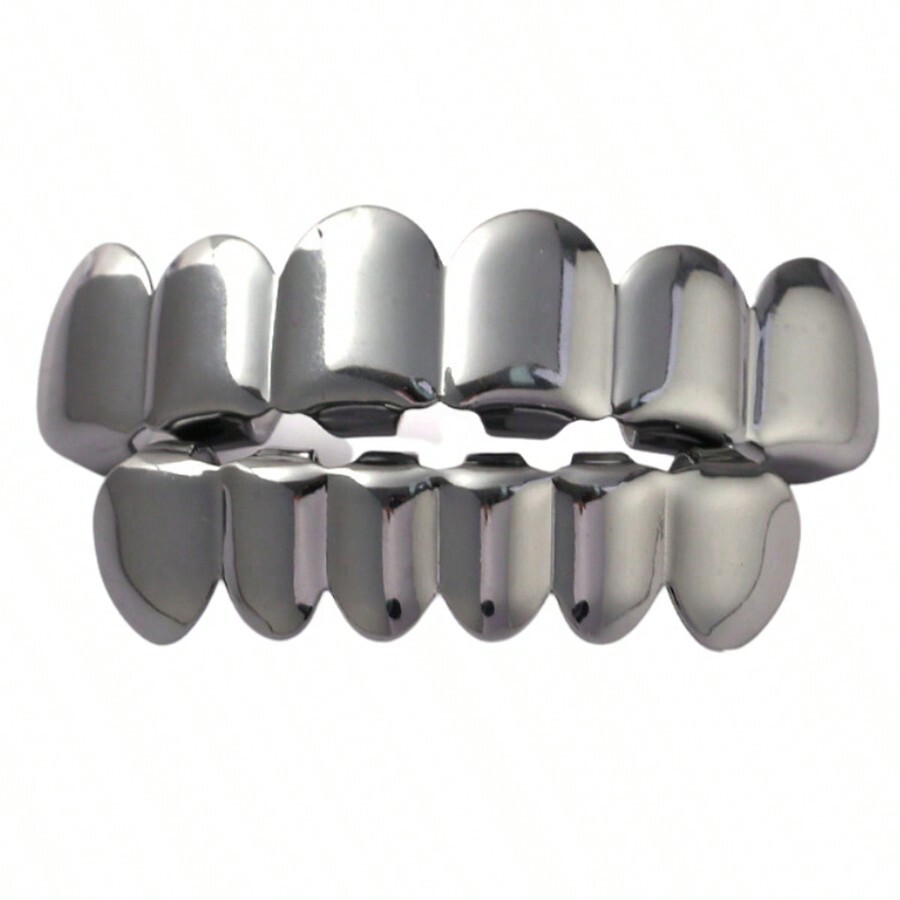 Europe And America Hip-Hop Gold Plated Fake Teeth Grillz, Unisex Y2k ...