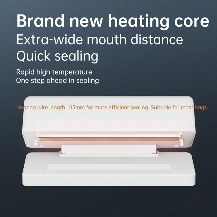 Rechargeable Mini Portable Sealer Machine, One-Button Operation, Three ...