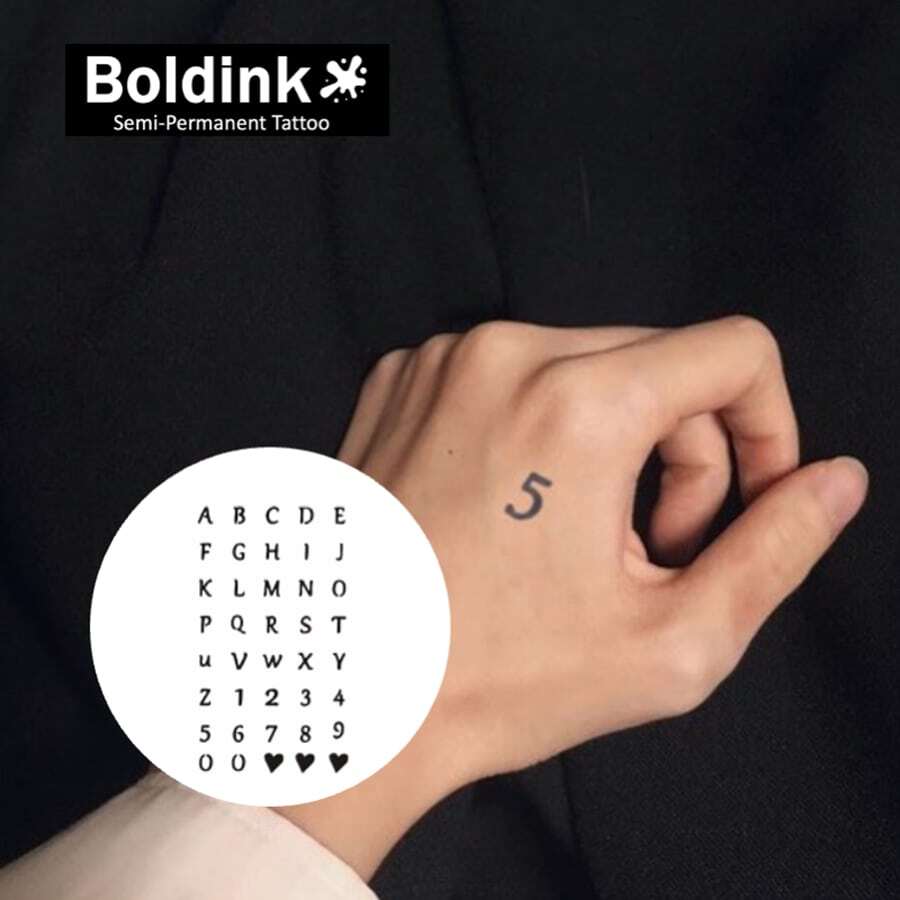 1 Kit Revolutionary Technology Tattoos, Semi-Permanent Tattoos, Numbers ...