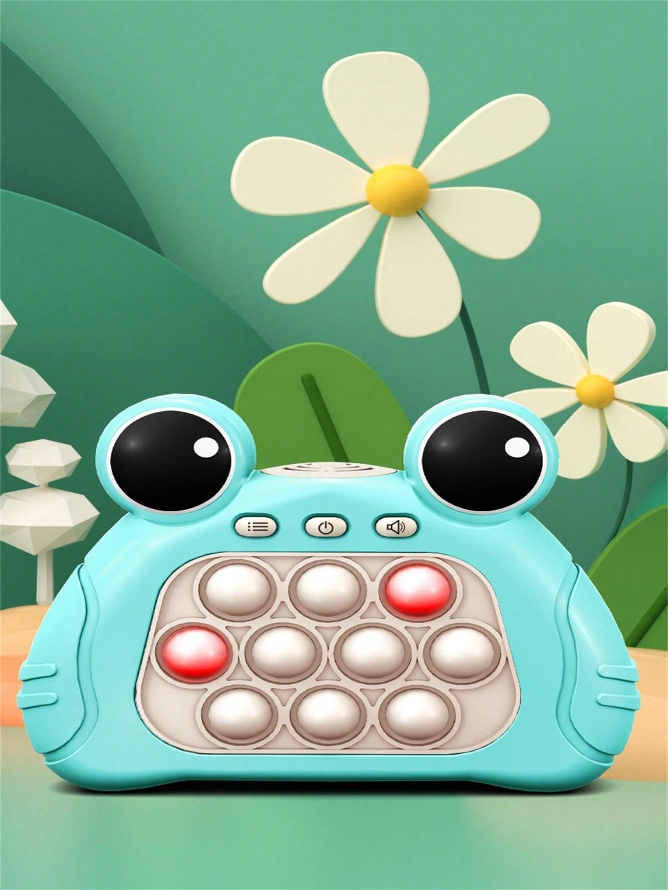 1pc Portable Frog Toy Game Machine, With Light & Pushing Game And ...
