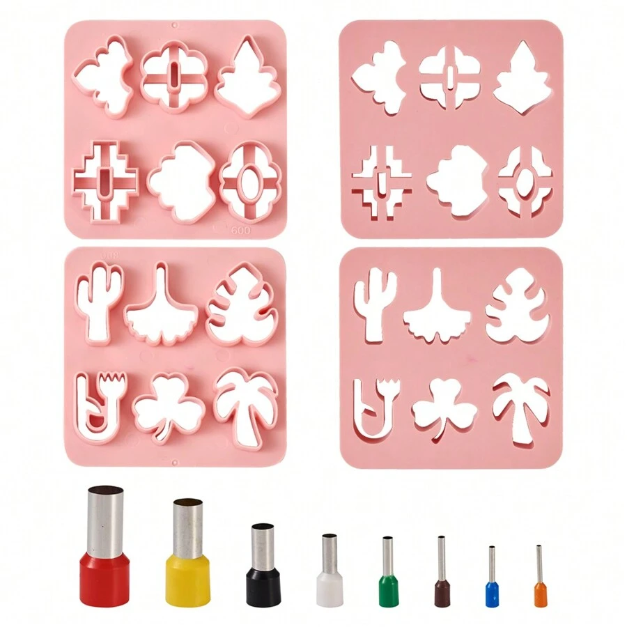 1 Box Soft Pottery Making Tools, Including 2 Mixed Patterns Abs Plastic ...
