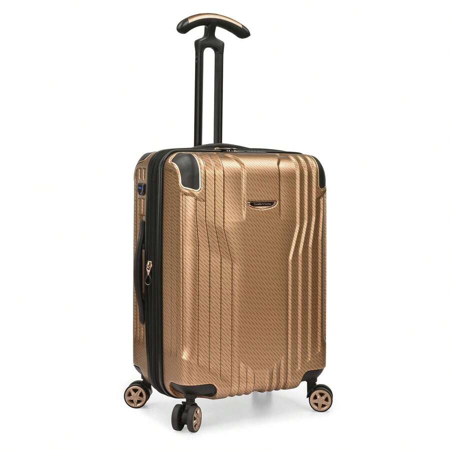 Continent Carry On 22" Hard Shell Luggage With USB Port And 4 Spinner ...