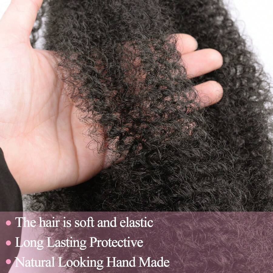 Afro Twist Hair 16 Inch 1 Packs, Springy Afro Twist Hair Pre Fluffed ...