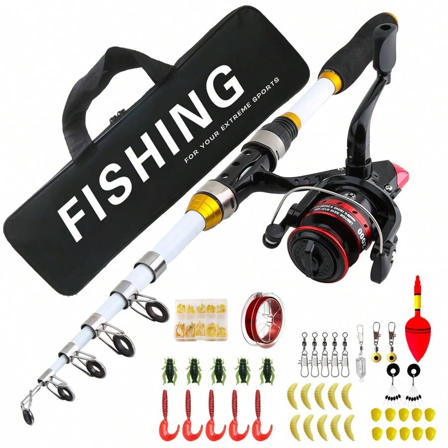 2024 New Lure Sea Fishing Rod Suit Accessories Combo Complete Kit Full ...