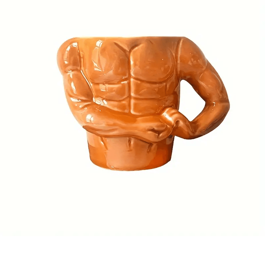 1pc Ceramic Creative Water Cup, Coffee Mug, Funny Fierce Male Muscle ...