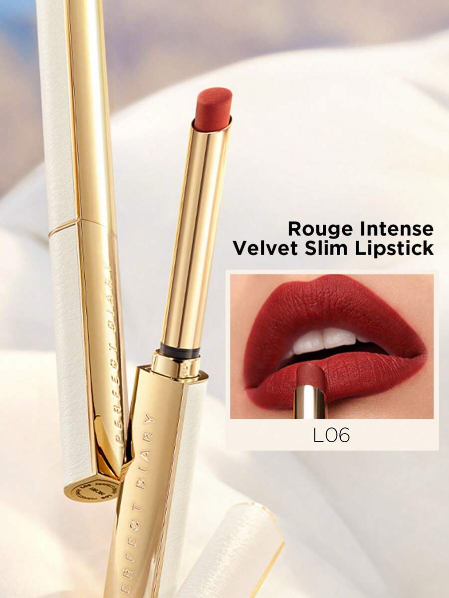 PERFECT DIARY Rouge Intense Plush Slim Lipstick Ultra Sleek Vegan ...