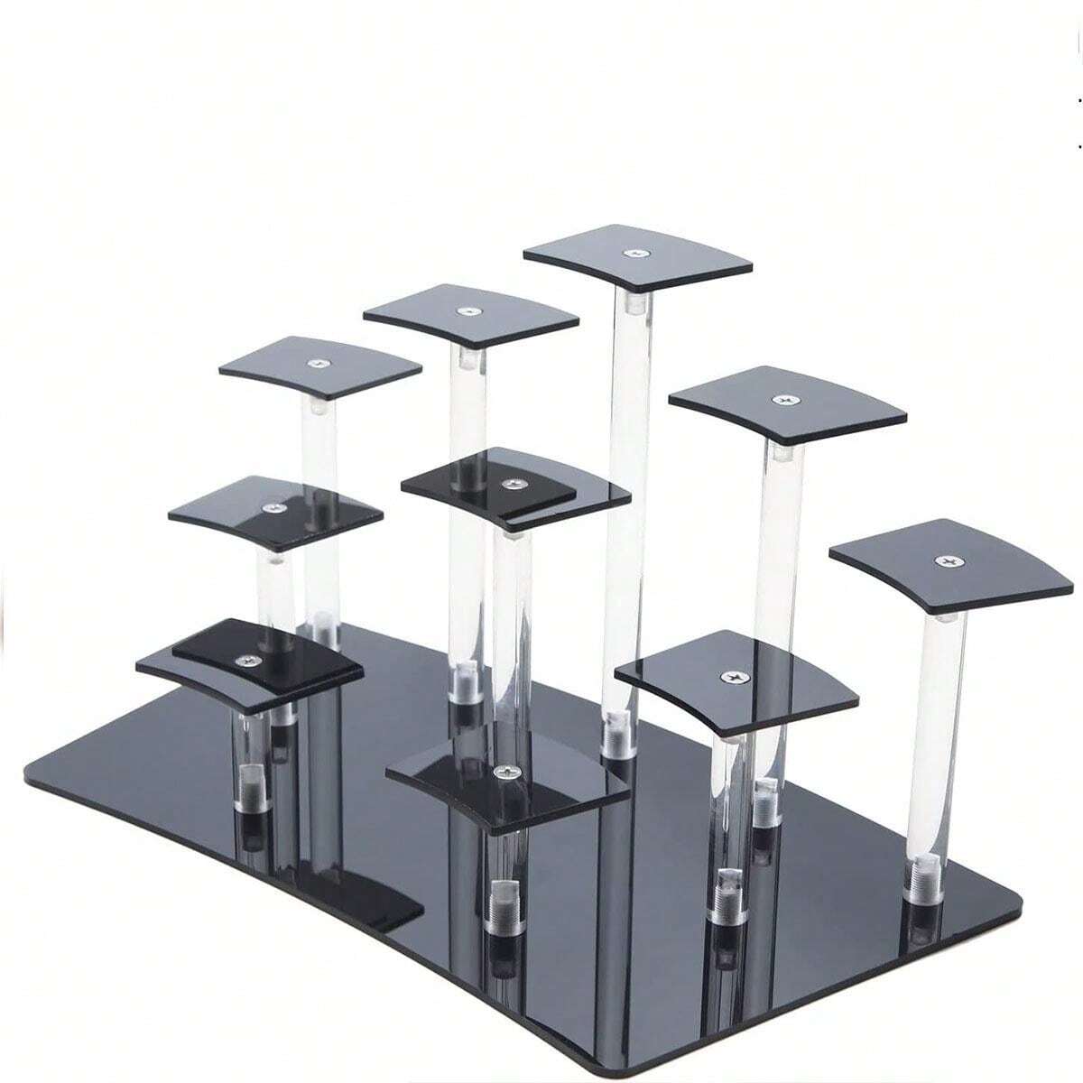 Acrylic Material 3d Vertical Display Stand With 10 Slots For Blind Box ...