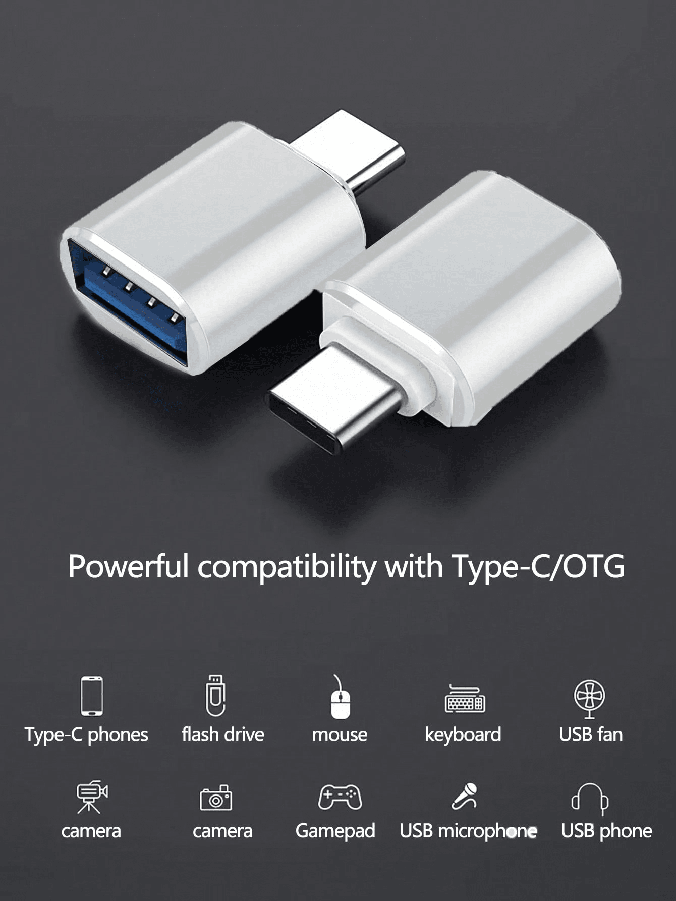 1 Peça Adaptador Ogt De Liga De Alumínio, Conversor Usb Tipo C Para Usb ...