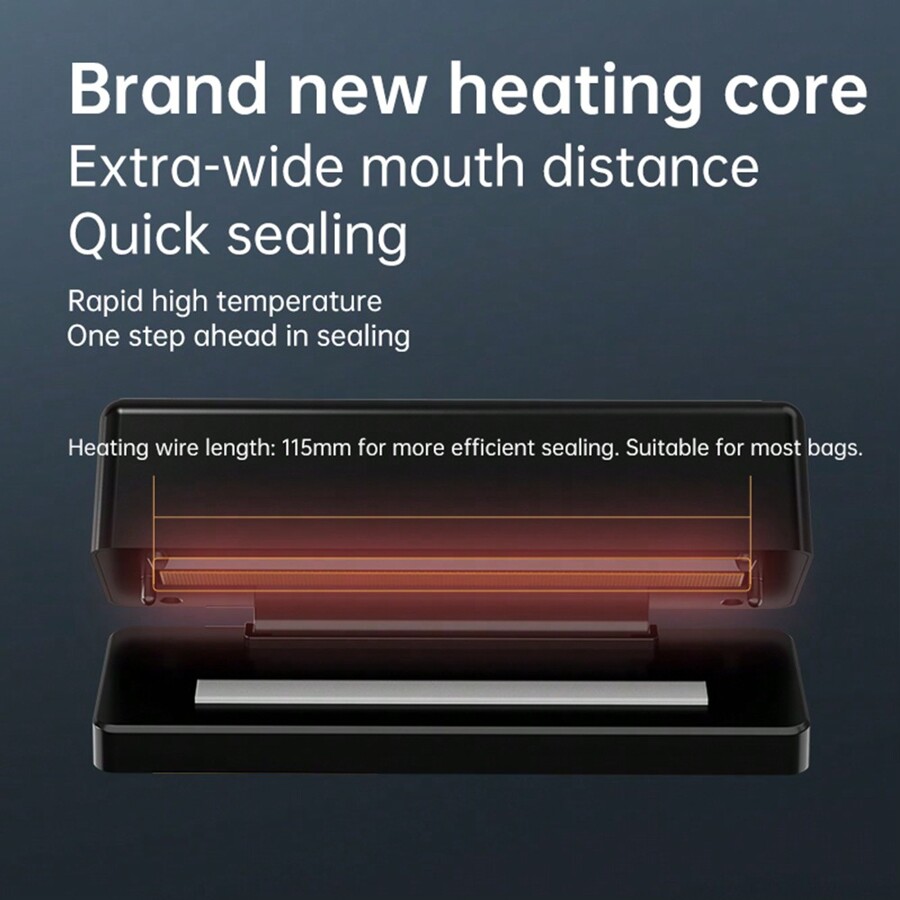 Rechargeable Mini Portable Sealing Machine, One-Button Operation, 3 ...