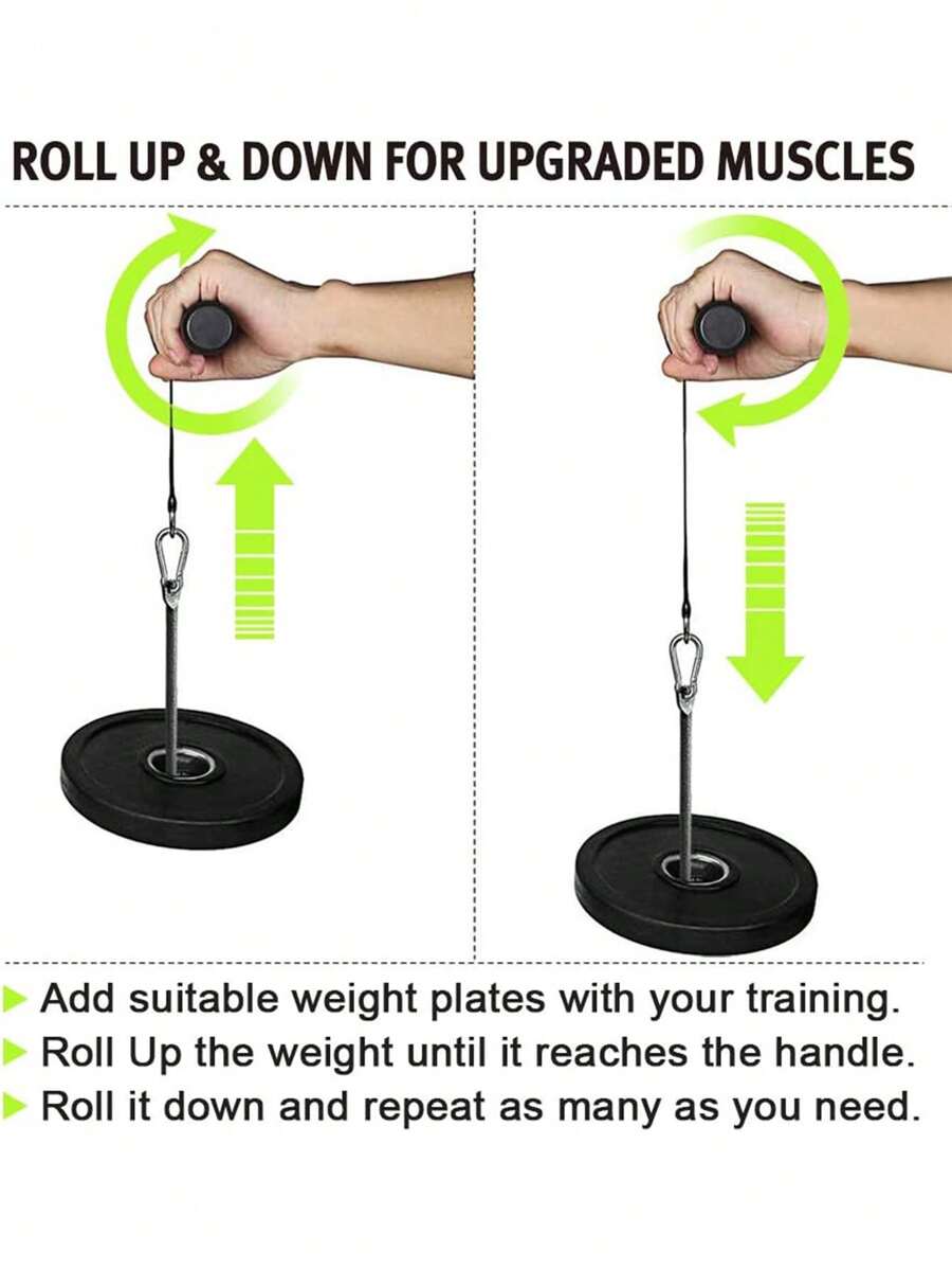 Forearm Wrist Roller Trainer, Wrist Roller And Forearm Roller, Suitable For Training, Exercise ...