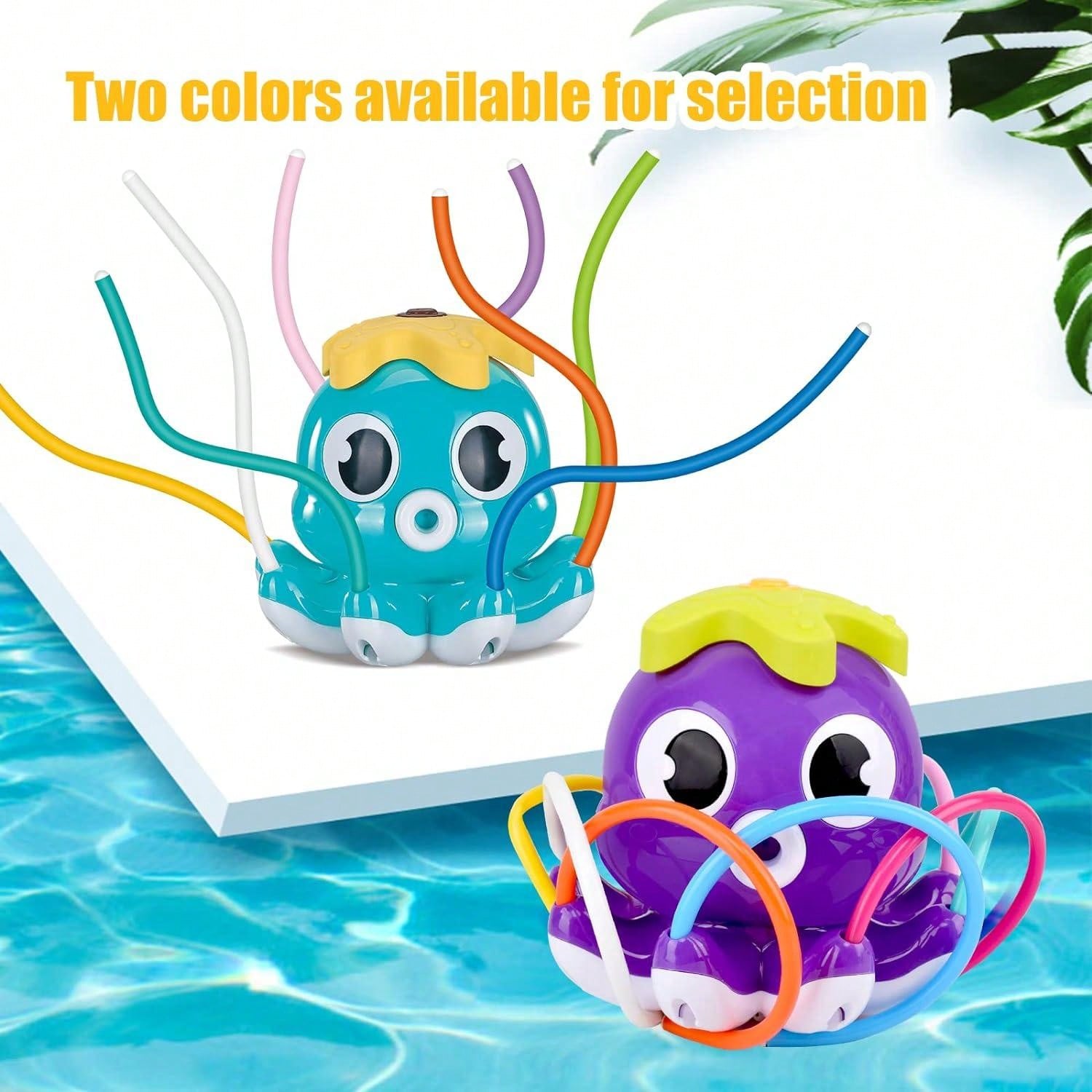Octopus Outdoor Water Spray Sprinkler For Kids And Toddlers, Summer ...