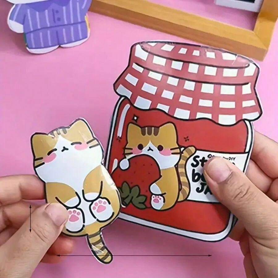 Strawberry Jam Cat, Quiet Book DIY Handmade Puzzle Toy, Quiet Book ...