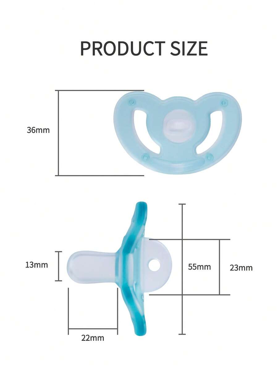 1pc/Pack Four Colors Soothing Silicone Pacifier With Pa Core For Night ...